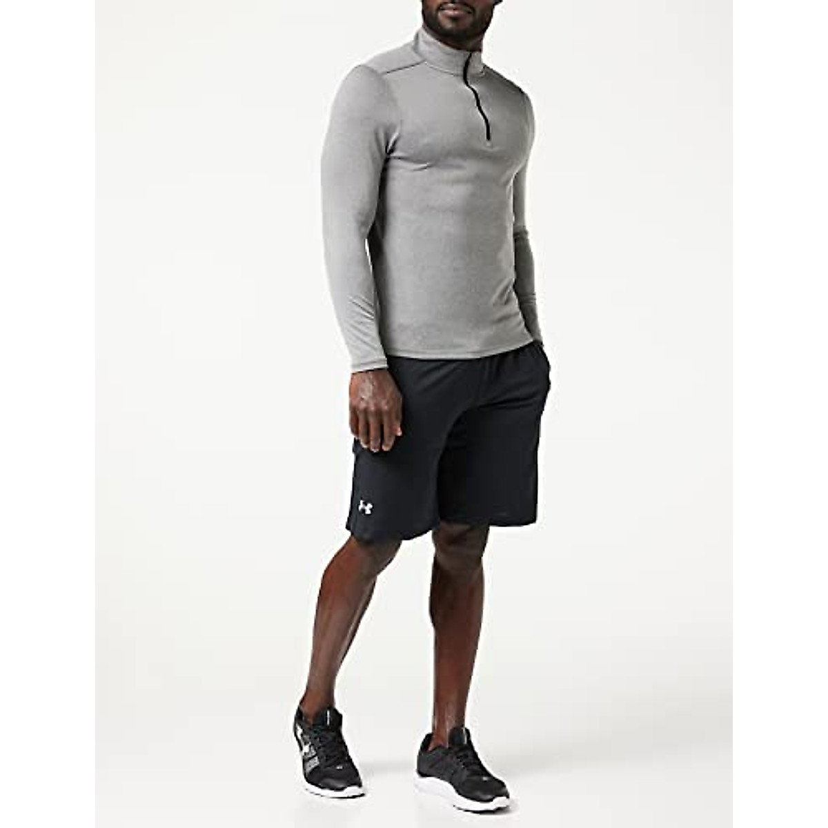 Under Armour Men's Training Stretch Shorts, Black (001)/Black, Small Tall