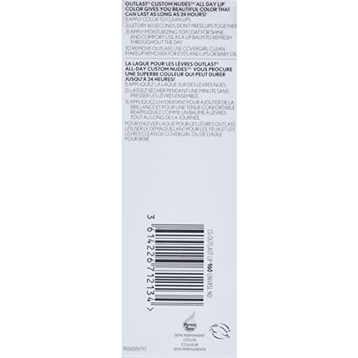 COVERGIRL Outlast All-Day Lip Color Custom Nudes, Universal Nude