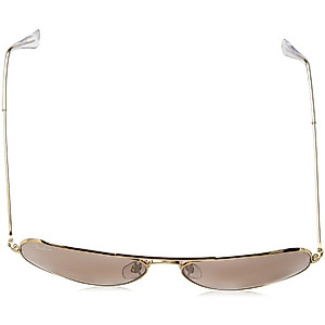 RAY-BAN RB 3025 AVIATOR SUNGLASSES (55 mm, 001/51 ARISTA CRYSTAL/GRADIENT BROWN)