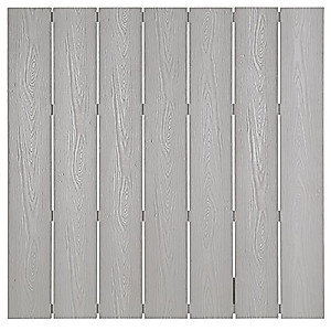 Modway Maine Aluminum Outdoor Patio Bar Table in White Light Gray