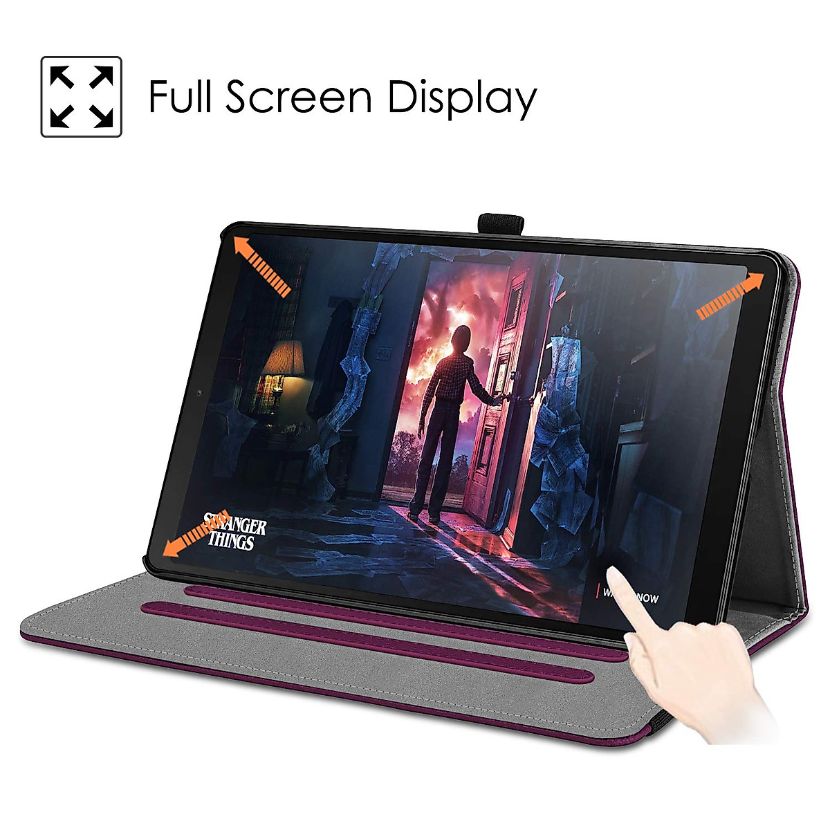 Fintie Case for Samsung Galaxy Tab A 10.1 2019 Model SM-T510/T515/T517, Multi-Angle Viewing Stand Cover with Pocket, Purple