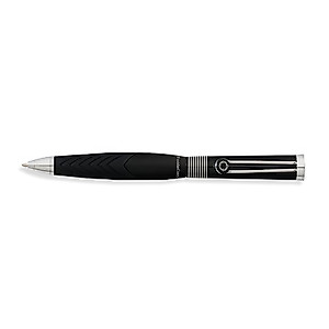 Franklin Covey Norwich, Ballpoint Pen, Raven Black and Chrome with Rubberized Grip, by Cross (FC0062IM-1)