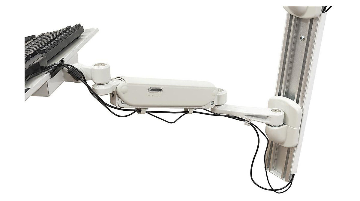 Displays2go Wall Mounted Computer Station, Monitor Mount, CPU Holder ...