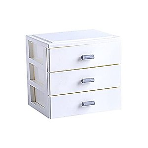 STOBOK Box Storage Box Stackable Organizer Drawers Storage Drawers Sundry Holder Desktop Organizer Sundries Organizer Desktop Drawer Organizer Dresser Storage Organizer White Pp