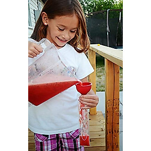 Zipzicle 100 Recyclable Ice Popsicle Mold Bags | BPA free Freezer Tubes with strong Zip Lock Seals | Original Patented | Make Cocktail Pops, Fruit Bars, Healthy Snacks | Family Parties, clear (ZIP100)