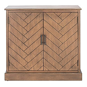 Safavieh Home Collection Peyton Brown 2-Door 2-Shelf Storage Buffet Sideboard Table (Fully Assembled)