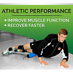 Travel Roller 4.3 Original Foam Roller - Blue, Includes Exersice poster and Free online Instructions