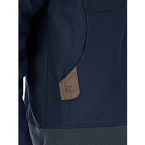 Wrangler Riggs Workwear Men's Tough Layers Canvas Work Jacket, Dark Navy, Medium