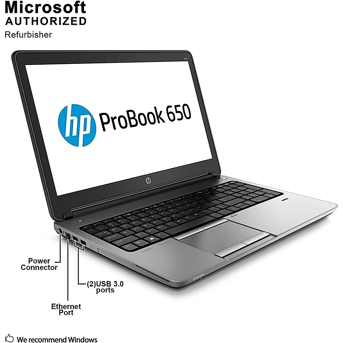 HP Probook 650 G1 Business Laptop, 15.6 Inch FHD (1920x1080) Intel Core i5-4300 up to 3.2GHz, 16G DDR3, 256G SSD, DVD, DP, VGA, Windows 10 Pro 64 Bit-Multi-Language Supports (Renewed)