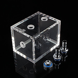 ZJchao 200ml Acrylic Water Tank Cooler Water Cooling Radiator Pc CPU Water Block