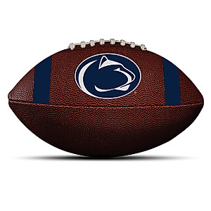 Franklin Sports Penn State Nittany Lions Kids NCAA Youth Football - Official College Team Football with Team Logos - Junior Size Football