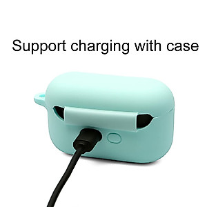 Claiol Silicone Case for Echo Buds 2nd, Shockproof Protective Echo Buds 2 Case Cover with Keychain. (Mintgreen)