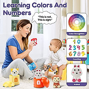 Farm Animal Toddler Toys for Baby: Kids Learning Toys 20 Pcs Finger Puppets with Counting, Matching, Bath, Role-play| Ideal Christmas Birthday Easter Gifts Stocking Stuffers for Boy Girls Toddlers 1-3