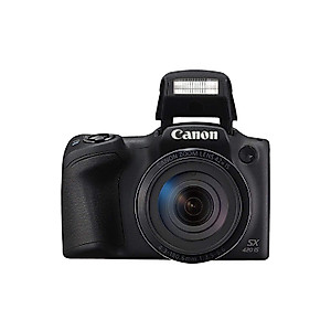 Canon Black PowerShot SX420 + 32GB SD + Accessory Bundle (Renewed)