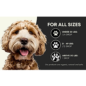 Nature's Helping Hands Premium Hemp Oil for Dogs Cats – Organic Drops for Stress Allergy Pain Relief & seizures – Calming Treats for Joint & Hip Arthritis