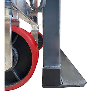 Hydraulic Furniture Mover Equipment Mover Crate Mover (Set of 2),Heavy Duty Moving Dolly, 3960 lbs Capacity, Pake Handling Tools (Regular Handle)