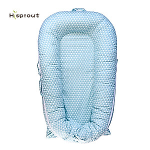 Hi Sprout Newborn Baby Nest Change Extra Cover (Suit for All Dockatot Deluxe Docks) - Blue Ocean