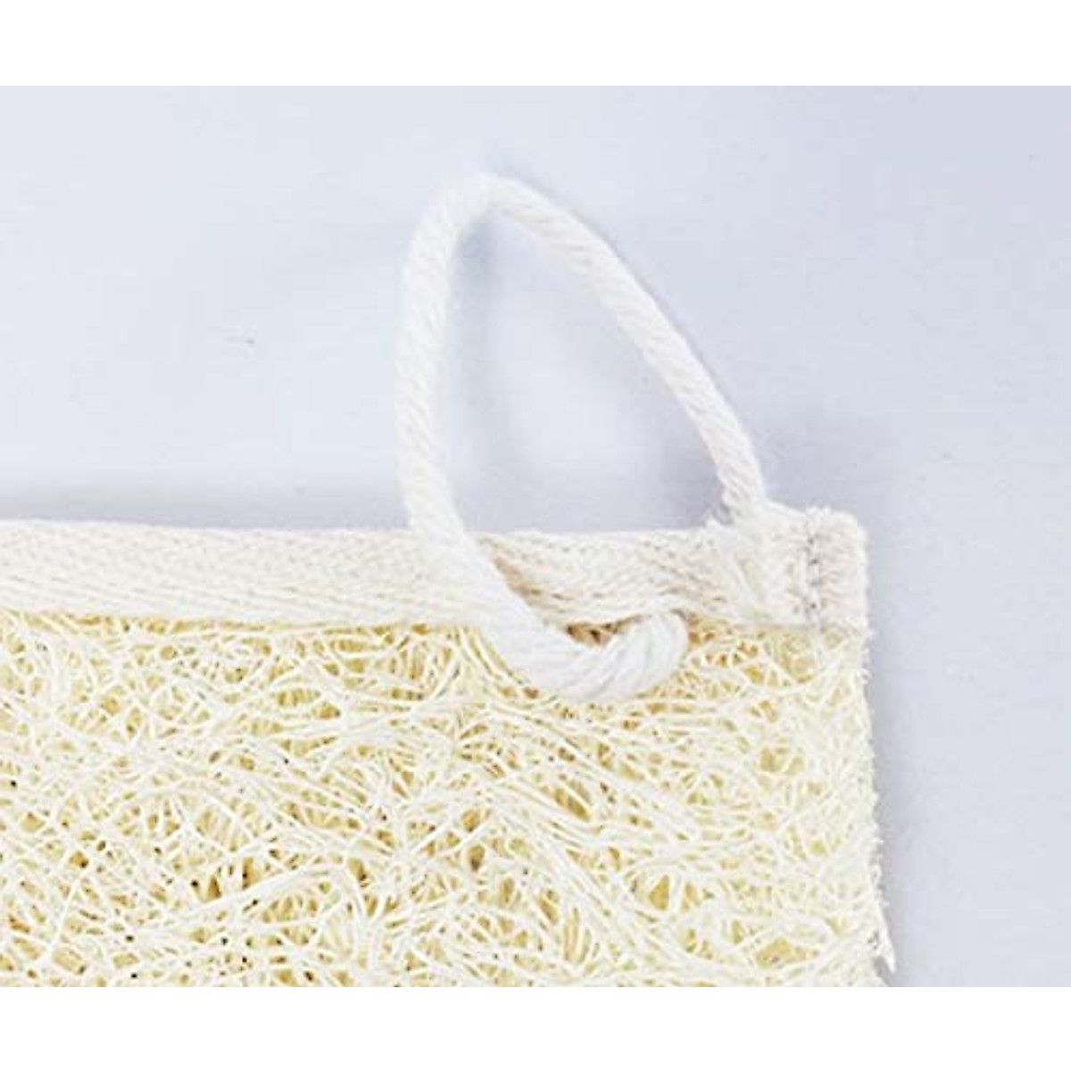 SRIVILIZE888 Scrub Soap Bags Natural Organic 100% Loofah fibres Sponge Scrubbing Exfoliating Soap Pouch Eco-Friendly Young Smooth Skin for Bath Shower (Set of 2)