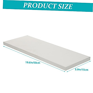 WATIIFUFU 1 Set Wall Bracket Shower Shelves Bathroom Floating Shelf Floating Bookshelves Corner Wall Shelf Bookshelf Wall Mount Modern Floating Shelf Storage Rack Wood White Wall-Mounted