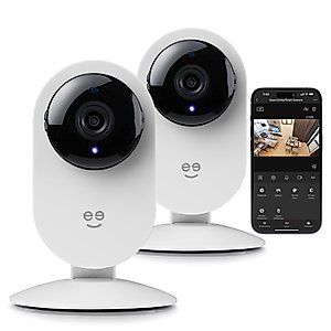 Geeni Glimpse 1080p Smart Indoor Camera, Motion Detection, Night Vision, Two-Way Audio, Cloud/MicroSD Storage, 110° Lens, Alexa/Google Compatible