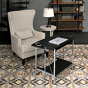 OneSpace Freeley Folding Computer Desk, Black