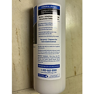 Dermal Therapy Alpha Hydroxy Lotion - High Potency AHA Exfoliating Moisturizer for Dry, Scaly Skin - 10% Lactic Acid & 10% Urea Lotion - Remove Skin Flakes - Fragrance-Free - 16 fl oz / 474 ml
