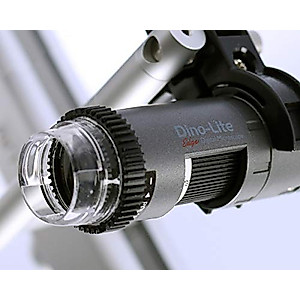 Dino-Lite VGA Digital Microscope AM5216ZTL- 720p, 5x - 140x Optical Magnification, Polarized Light, Long Working Distance
