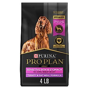 Purina Pro Plan Sensitive Skin and Stomach Dry Dog Food Turkey and Oat Meal - 4 lb. Bag