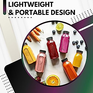 Green Direct 12 oz Clear Plastic Reusable Juice Bottles with Caps | Empty Water Bottles for Juicing, Smoothies, Shakes | BPA-Free, Durable & Leakproof | Pack of 12