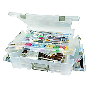 Art Bin Deluxe Super Satchel 17.9x16.8x5 Translucent 6981AB