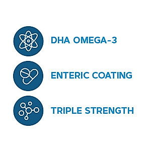 GNC Triple Strength DHA 1000 Mini, 90 Mini Softgels, for Join, Skin, Eye, and Heart Health