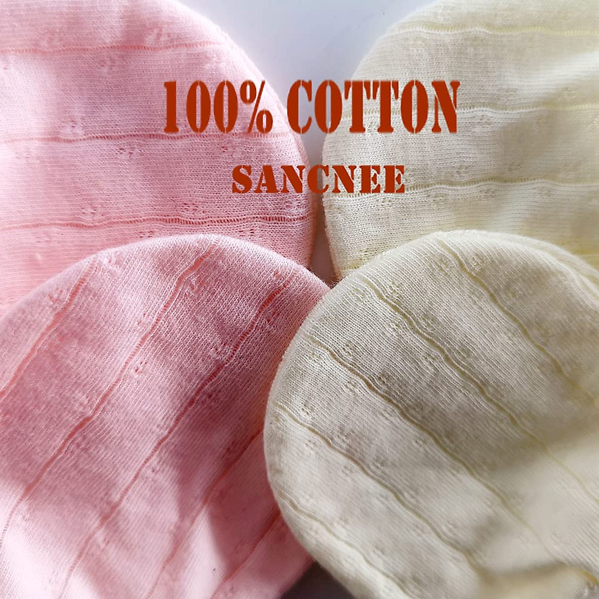 SANCNEE Baby Mittens with String 0-6 Months, Infant No Scratch Gloves Girl Newborn,4 Pairs…