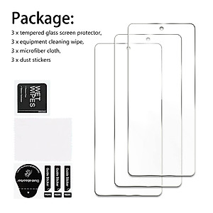 3Pack Screen Protector for TCL Stylus 5G,HD Tempered Glass Film [9H Hardness][Bubble-Free] [Shatter Proof] [Anti-fingerprint] [Easy Installation] Screen Protector Glass Compatible with TCL Stylus 5G