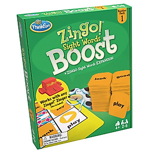 Think Fun Zingo! Sight Words Boost - Engaging Brain Game | Expansive Vocabulary Builder | Stimulates Memory & Concentration | for Kids Aged 4 and Up | Expansion Pack (76472)