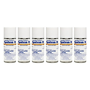 Pyrethrum TR 2 oz (6 Count) Prescription Treatment Micro Total Release Insecticide Aerosol Fogger Aphids, Fungus Gnats and Whiteflies Killer Bomb Whitefly Mites Pest Control