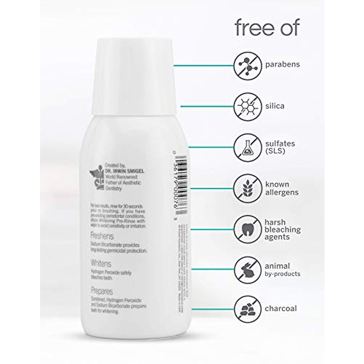 Supersmile Whitening Pre-Rinse, Clinically Formulated Pre-Brush Dental Mouthwash, 5 Fl Oz