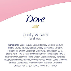 Dove Purify and Care Limited Edition Hand Wash, 18.59 Ounce (Pack of 2)