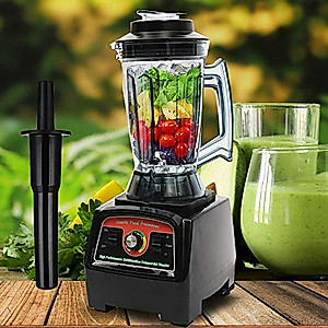 3.9L 2800W Professional Kitchen System Commercial High Speed Blender,High Performance Ice Crusher-Juicer Food Smooth Ice Cream Maker Mixer,Commercial Blender Heavy Duty Food Processor,Black and Red