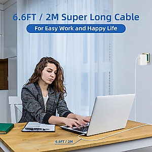 Mac Book Pro Charger - 160W USB C Fast Charger Power Adapter Compatible with New MacBook Air 13 Inch & MacBook Pro 16, 15, 14, 13 Inch 2021 2020 2019 2018, 6.6ft USB C to C Charge Cable