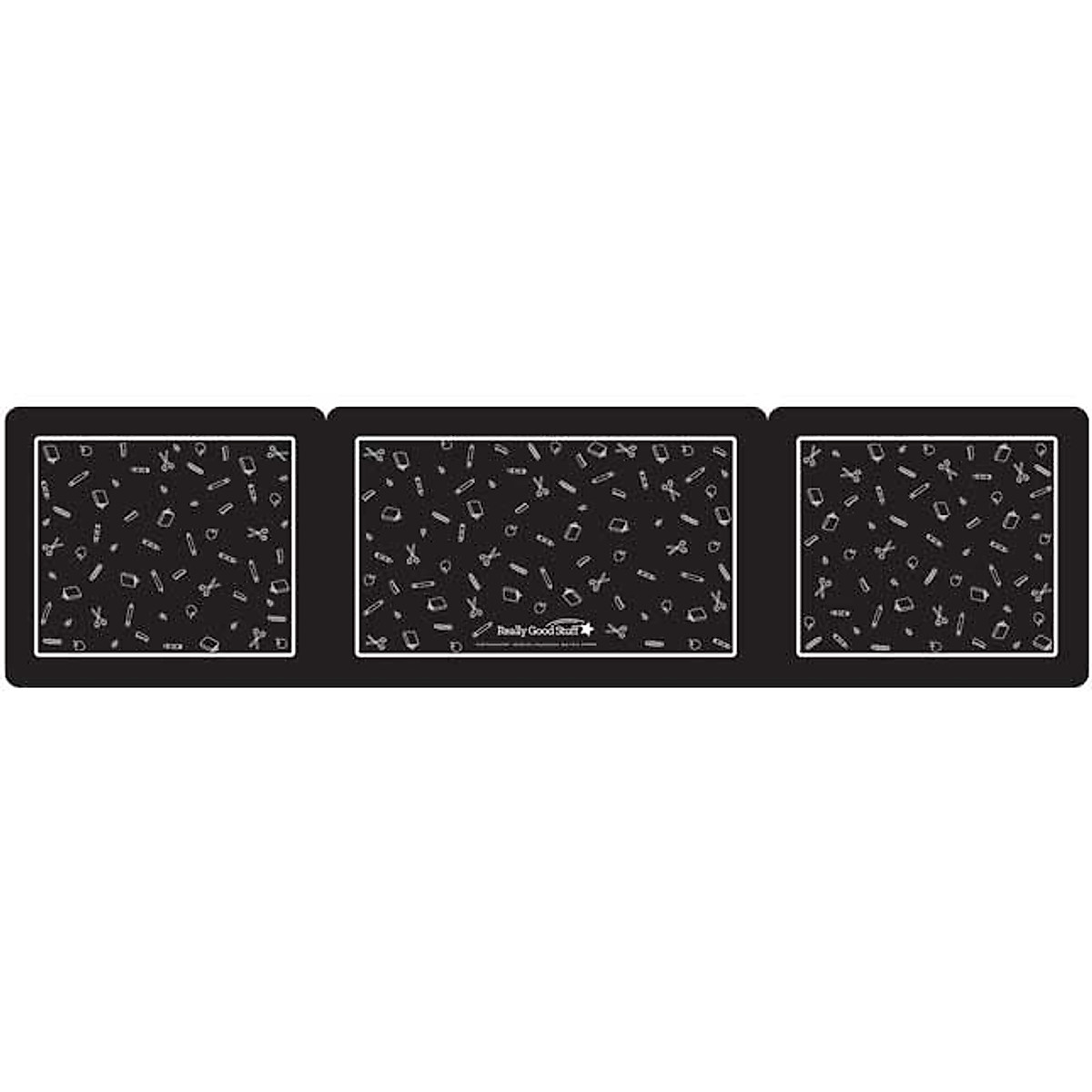 Really Good Stuff Plastic Privacy Shield for Student Desks – Single - Large - Study Carrel Reduces Distractions - Keep Eyes from Wandering During Tests, Black School Tools