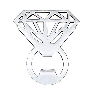 Awtlife 24 Pcs Vintage Diamond Bottle Opener for Wedding Party Favors