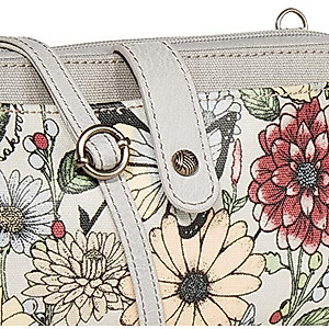 Sakroots Women's, Blush in Bloom, 7.3in L x 1.5in W x 4.3in H Wristlet Drop: 5.5 in, Crossbody Drop: up to 23 inches