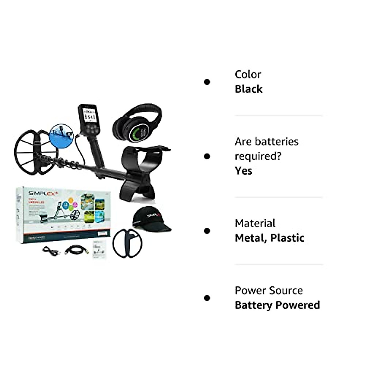 Nokta Makro Simplex+ WHP Waterproof Detector with 11" Coil & Wireless Headphones