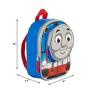 RALME Thomas the Train Mini Backpack for Kids - 10 Inch Toddler Thomas and Friends Backpack, Blue