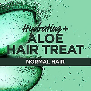 Garnier Fructis Hydrating Treat Shampoo, 98 Percent Naturally Derived Ingredients, Aloe, Nourish and Hydrate for Normal Hair, 11.8 fl. oz.