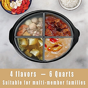 Slow Cooker Divider, Silicone Insert, Dishwasher Safe, Reusable, Suitable for Multi-Member Families (Grey)