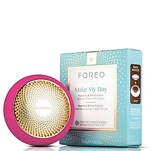 FOREO UFO Face Mask Treatment, Full LED Spectrum & Red Light Therapy For Face, Warming, Face Moisturizer, Dark Spot & Acne Scar Treatment For Face, Anti Aging, Nourishing, Fuchsia