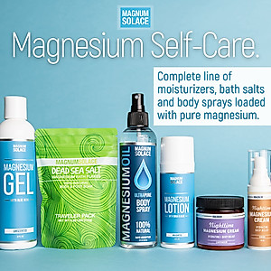 Magnesium Lotion – Super Concentrated – Made with Aloe and Shea – For Leg Cramps, Sore Muscles & Joints, Rejuvenation – Safe for Kids, Made in the USA (Chamomile & Lavender)