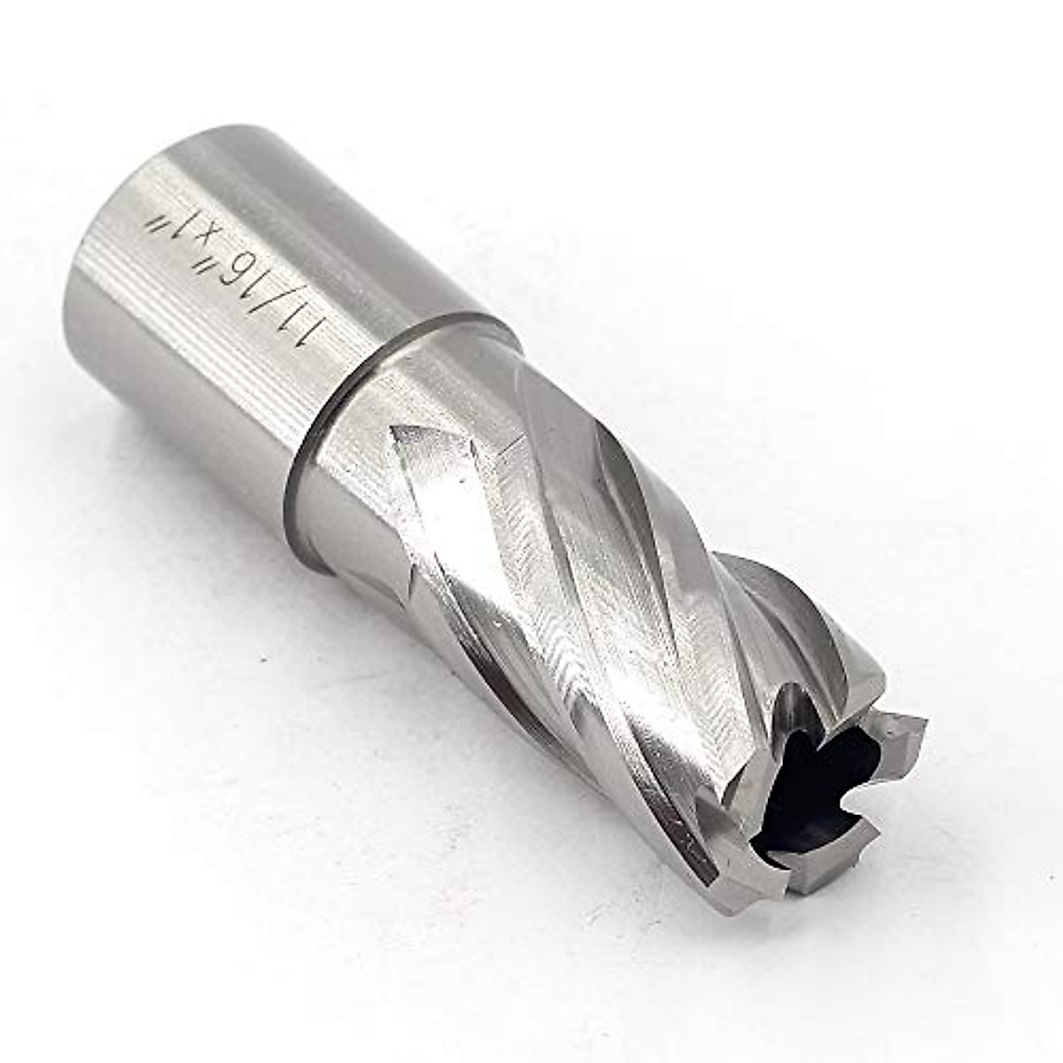 Annular Cutter JESTUOUS 3/4 Inch Weldon Shank 11/16 Cutting Diameter 1 Cutting Depth with Two-Flat HSS Kit for Magnetic Drill Press,1 Piece
