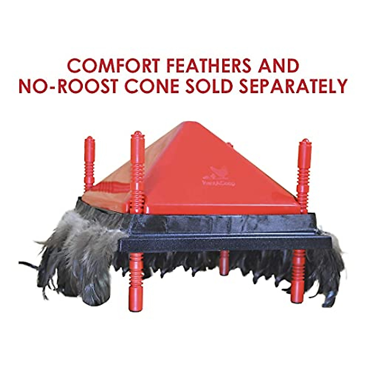 RentACoop Chick Brooder Heating Plate - Brooder Heat Plate Warms Up to 20 Chicks - Chick Heater with 25 Adjustable Heights and 22 Watts - Safer Alternative to Heat Lamps - 12" x 12"